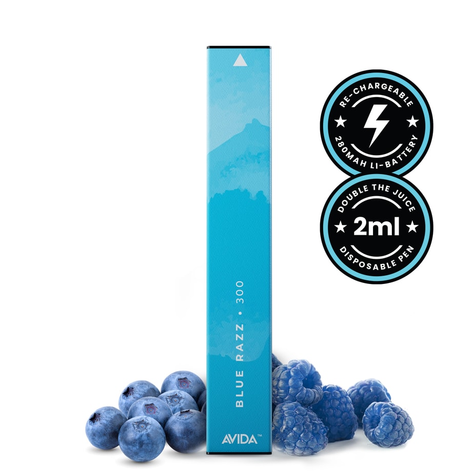 Blue Raspberry CBD Vape Pen - Avida CBD