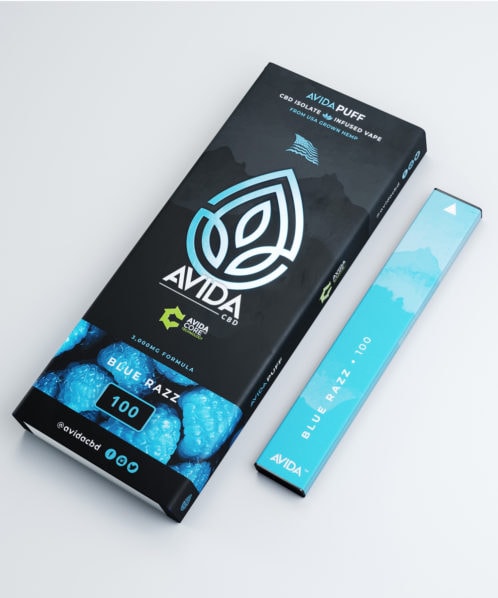 Blue Raspberry CBD Vape Pen - Avida CBD