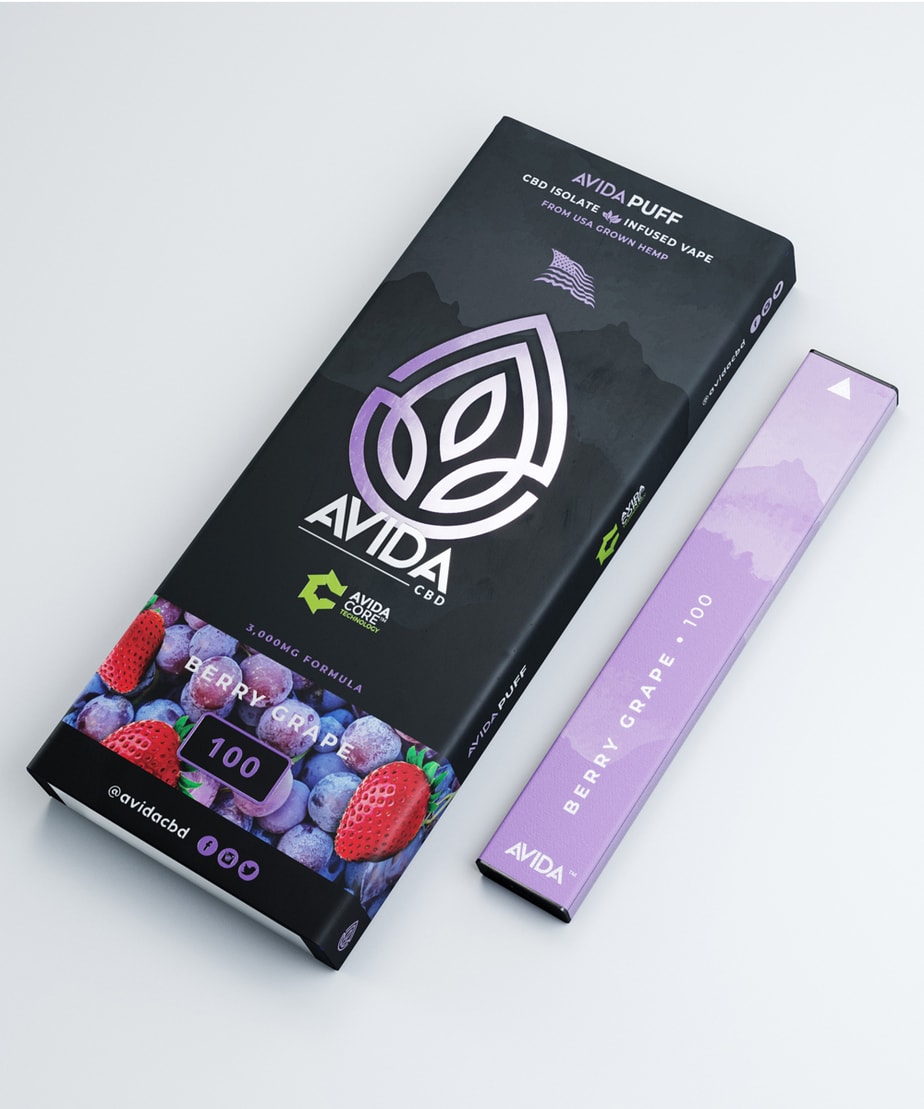 Strawberry Grape CBD Vape Pen - Avida CBD