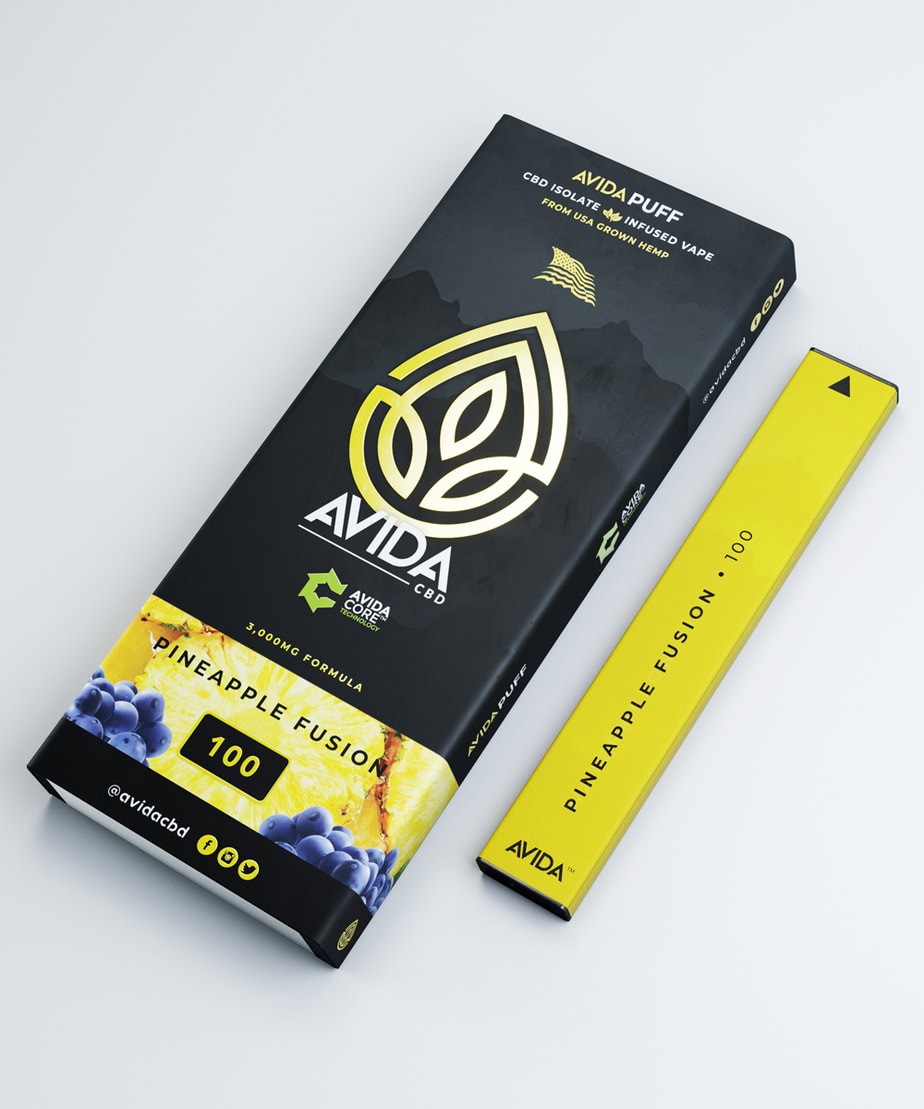 Pineapple Fusion CBD Vape Pen - Avida CBD